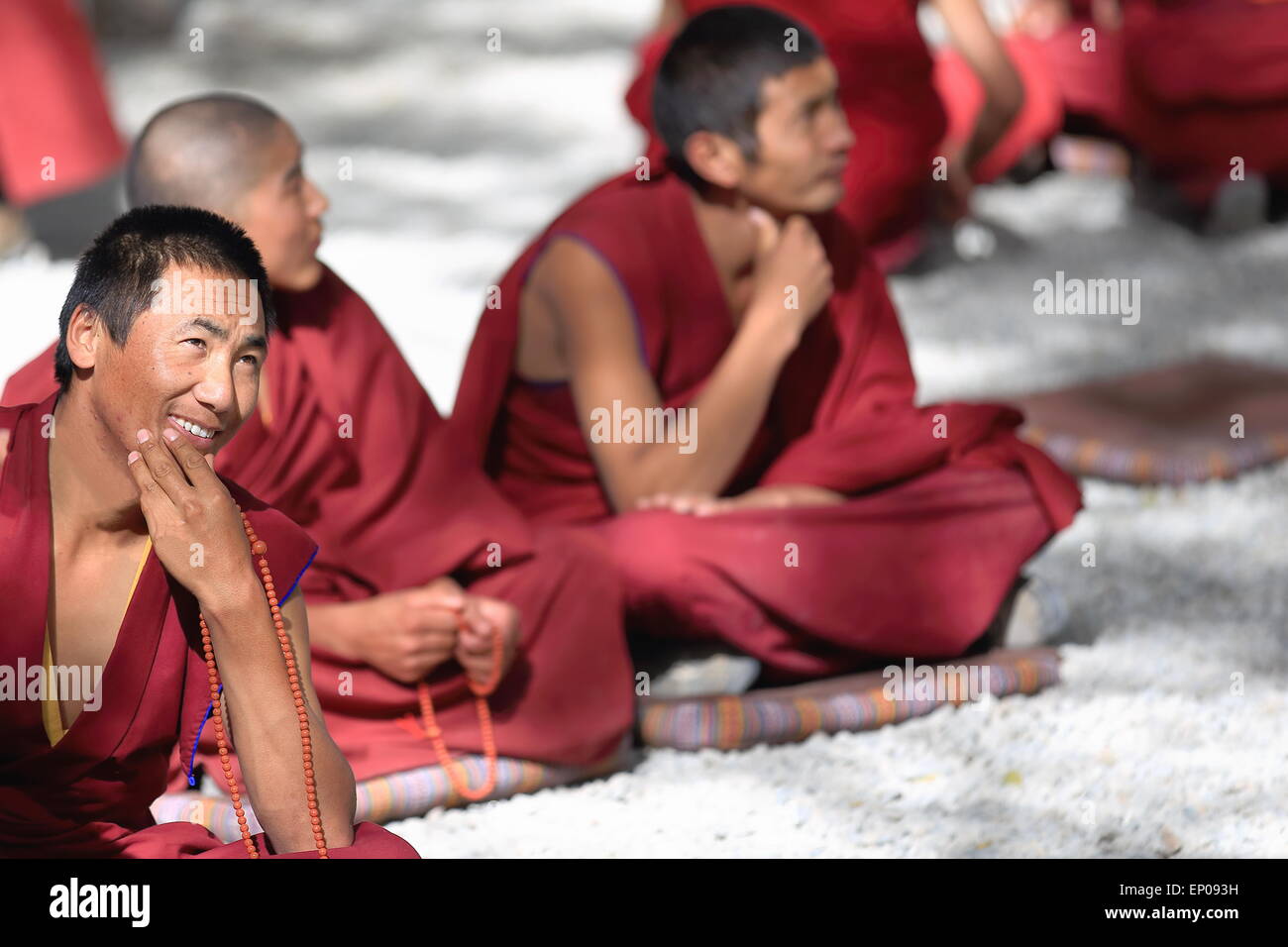 SERA, TIBET, CHINA - OCTOBER 19: Monks debate on doctrine-learning ...
