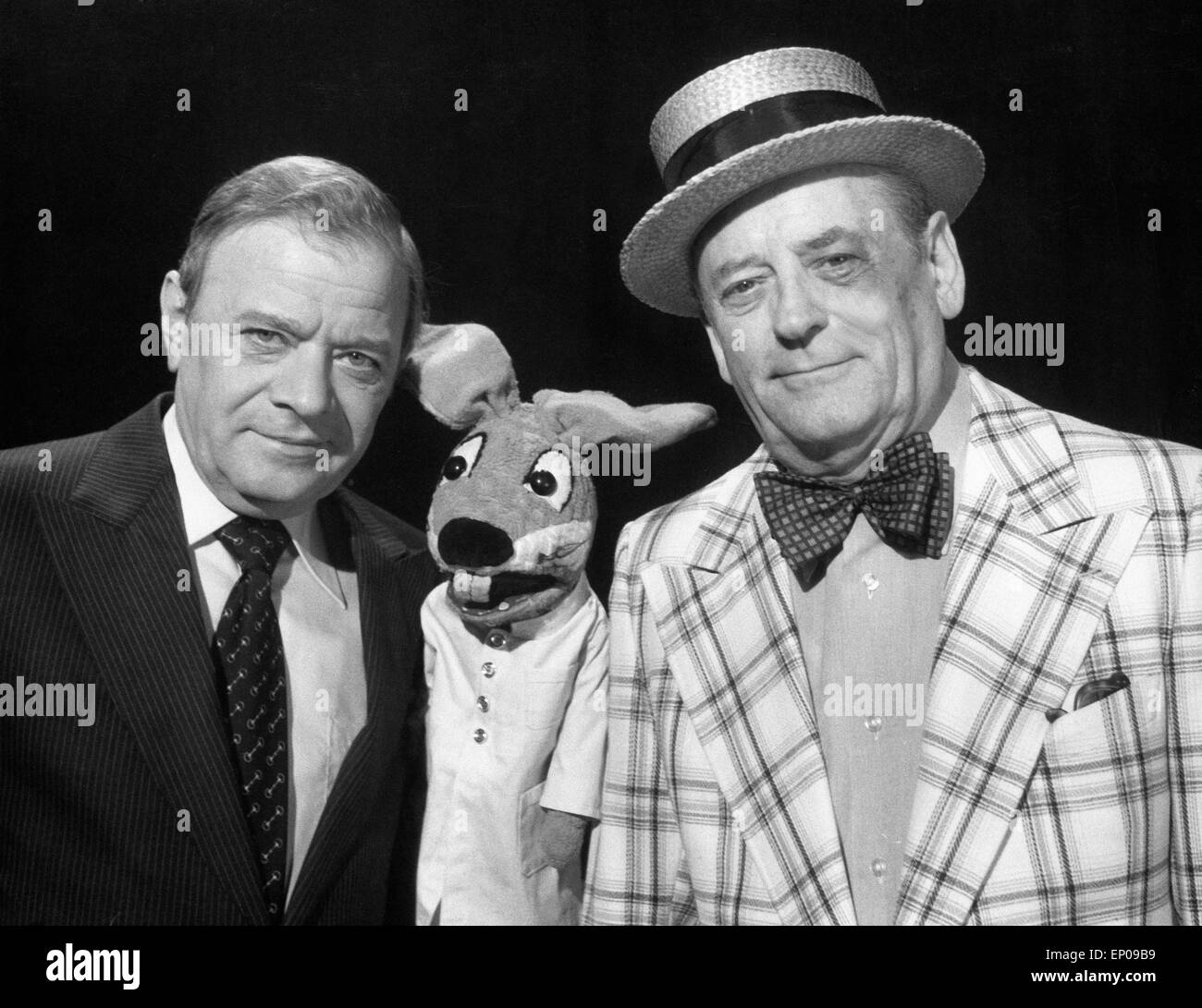 Arno Görke, Hase Cäsar und Kurt Klopsch in der ARD Kinderserie Spaß muß ...