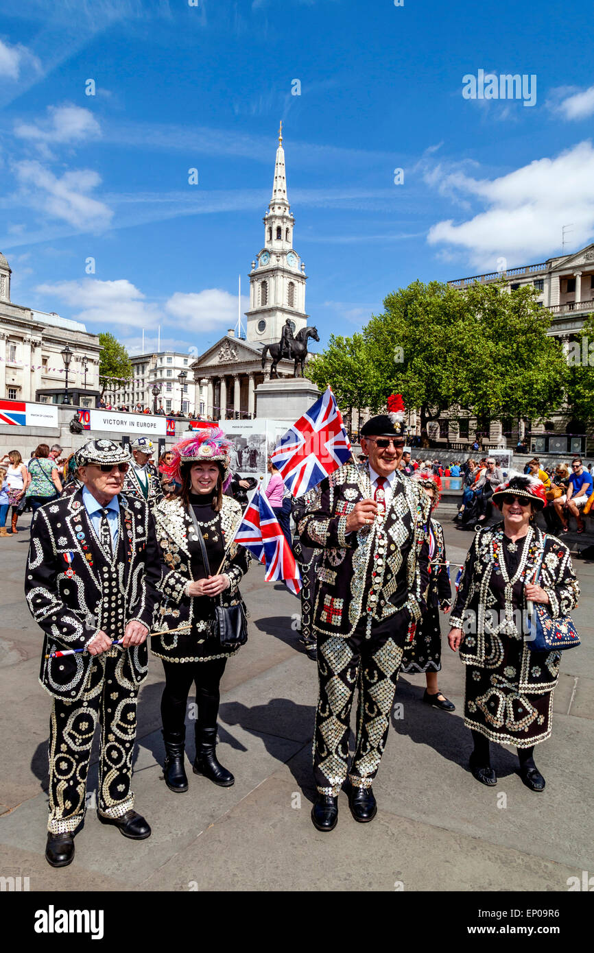 Pearly Kings and Queens Gather In Trafalgar Square During The 70th ...