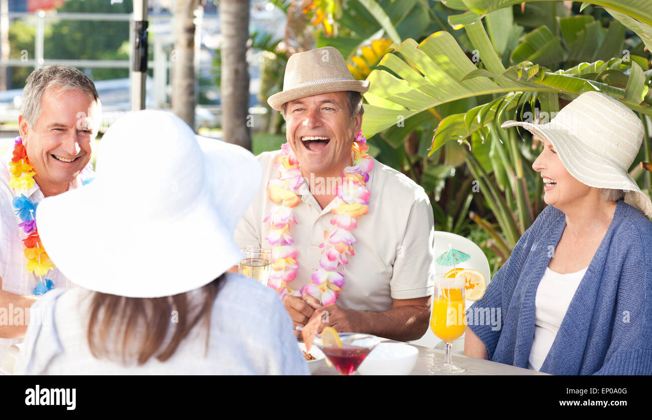 Friends drinking together under the sun Stock Photo - Alamy