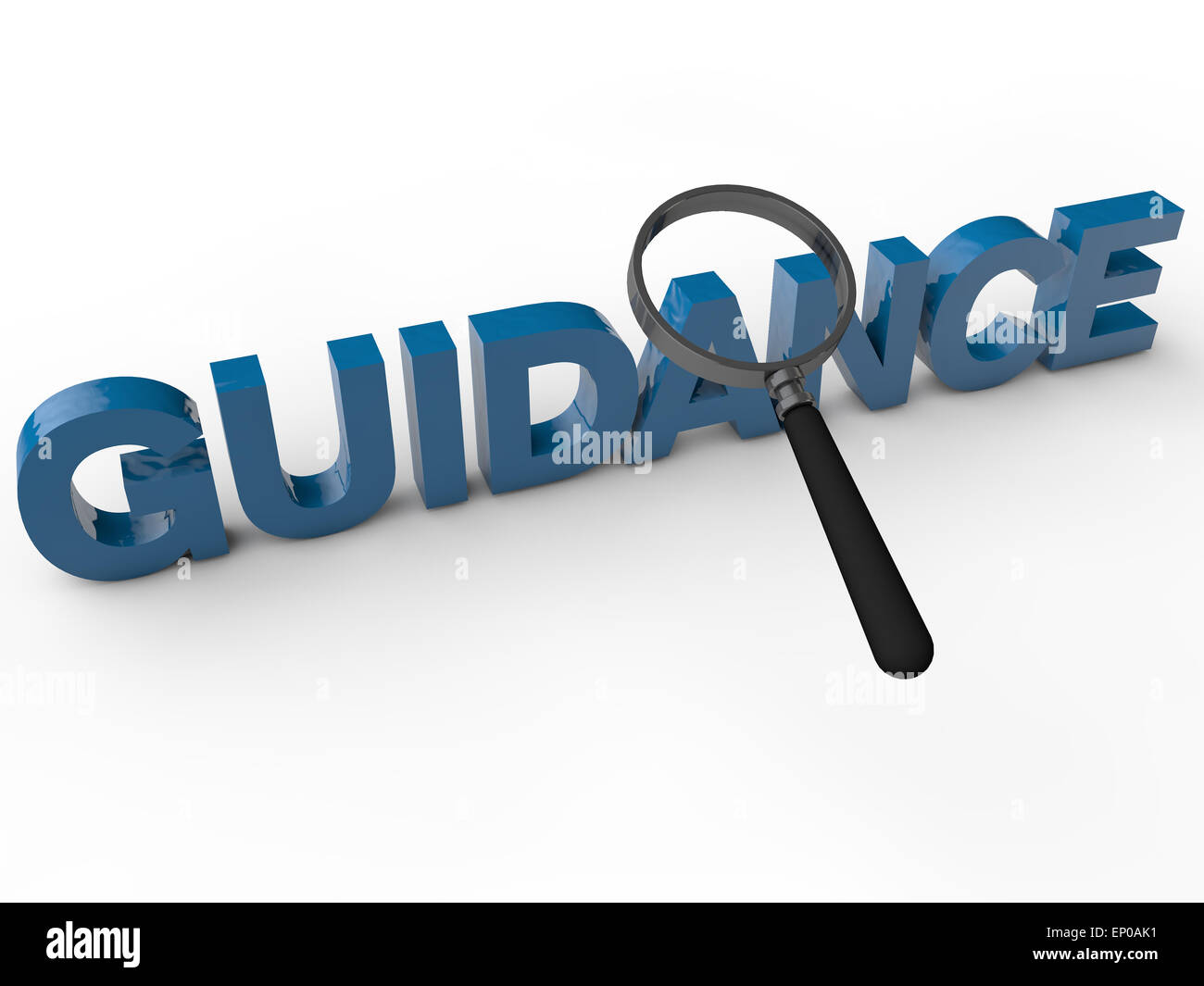 Guidance - 3D Text Stock Photo - Alamy