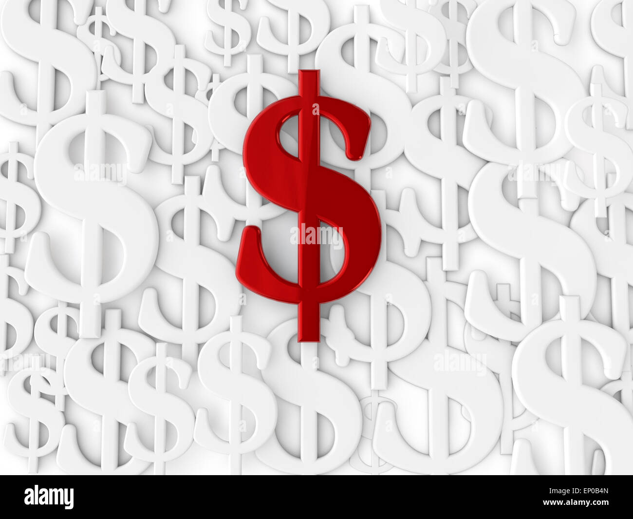 Dollar Sign - 3D text over white background Stock Photo - Alamy