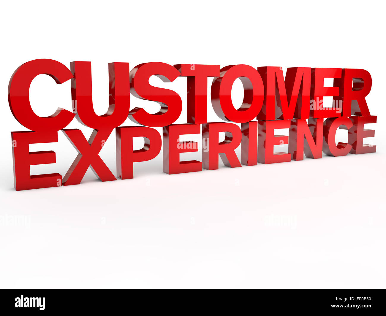 Customer Experience over white Background Stock Photo - Alamy