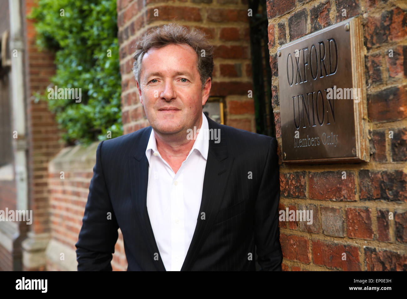 Oxford, UK. 12th May, 2015. Piers Morgan, one of the most infamous ...