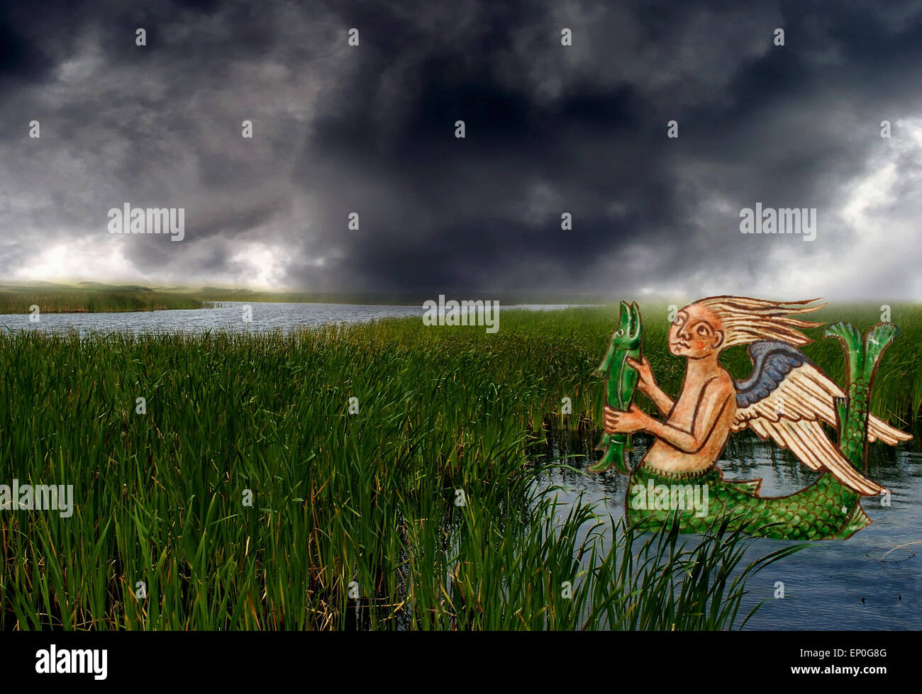 Strange guests from the past times (Composition III Stock Photo - Alamy