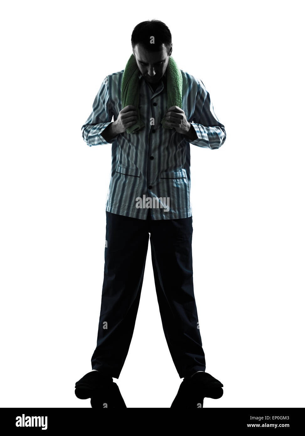 Tired man waking up Cut Out Stock Images & Pictures - Alamy