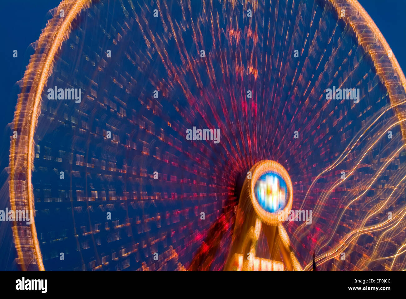 Big wheel on a funfair in motion giant Ferry germany europe Stock Photo ...