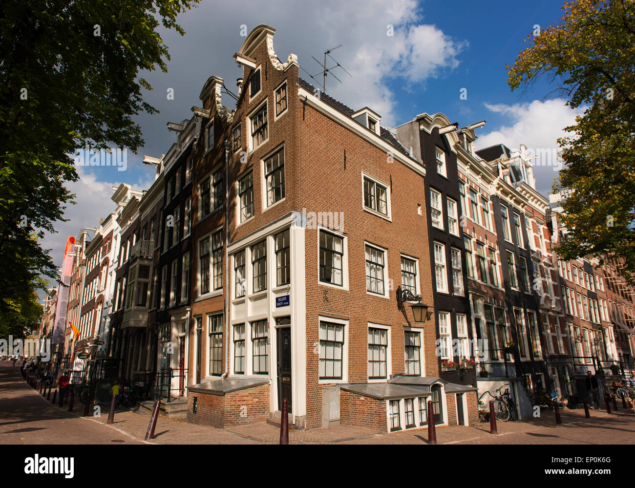 Historic, and crooked, buildings in Amsterdam's Old Town Stock Photo ...