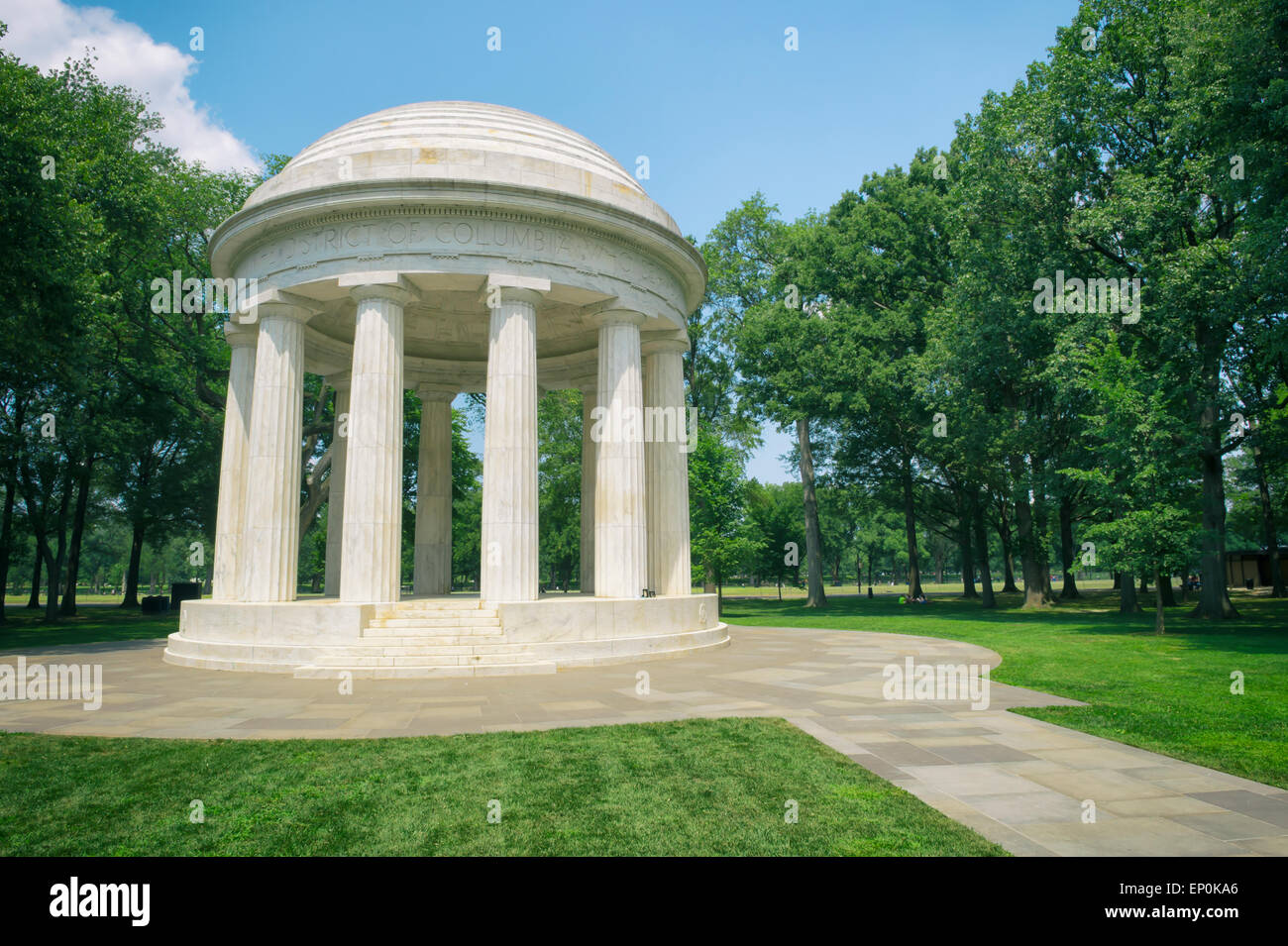 District of Columbia War Memorial honoring citizens who fought in World ...