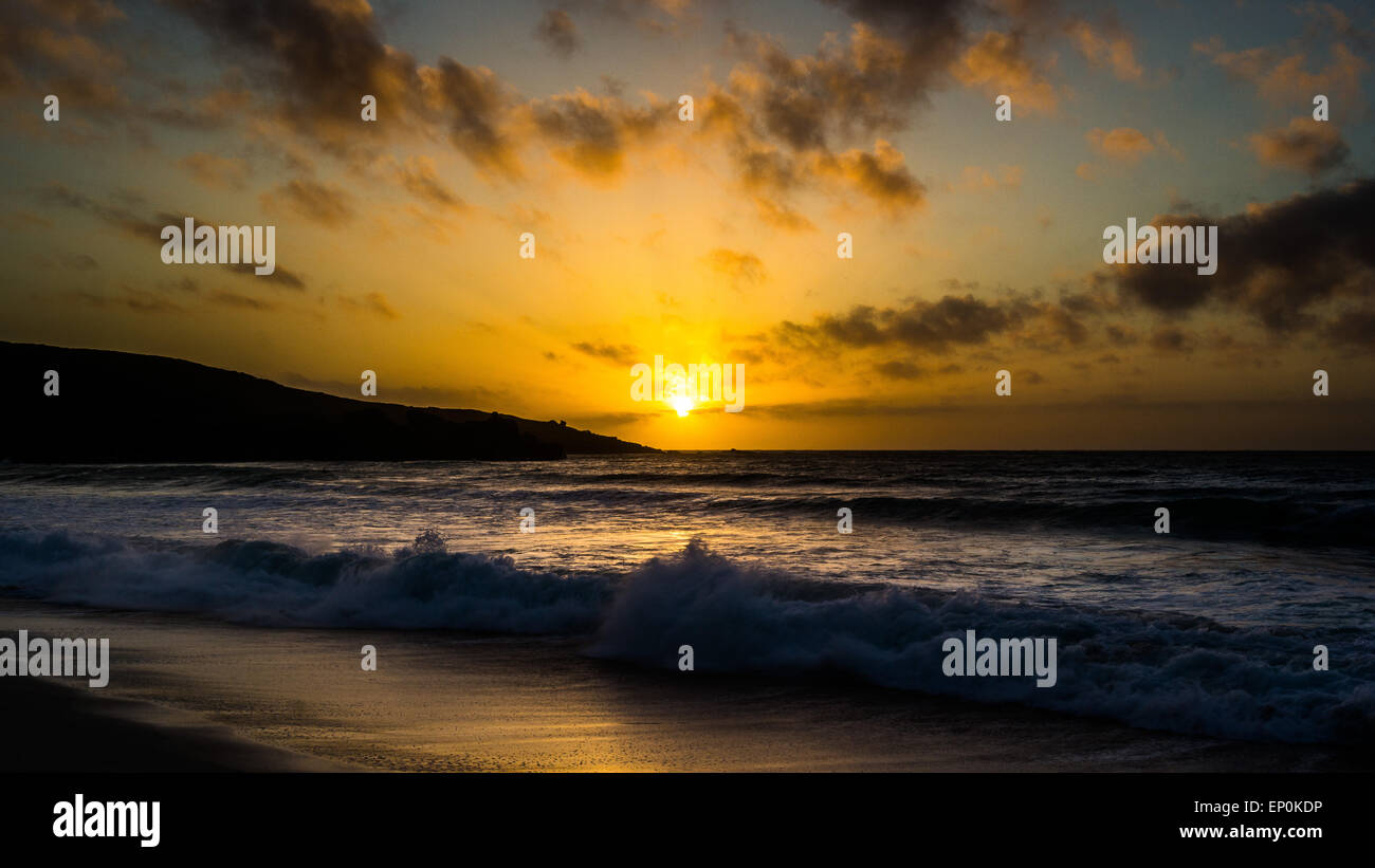 Cornwall sunset hi-res stock photography and images - Alamy