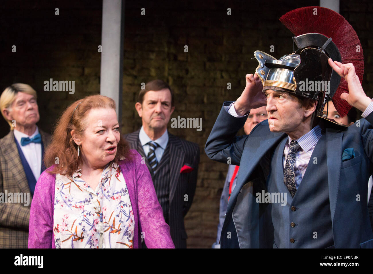 London, England. L-R. John Atterbury, Clare Higgins, Peter Bourke, Jim ...