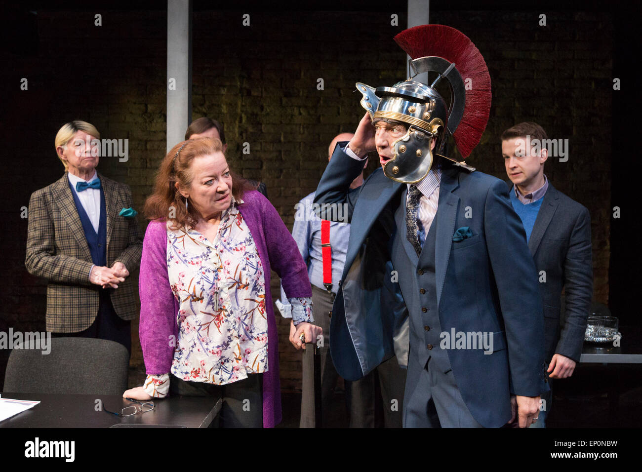 16/04/2015. London, England. Clare Higgins as Verity Stokes and Greg ...