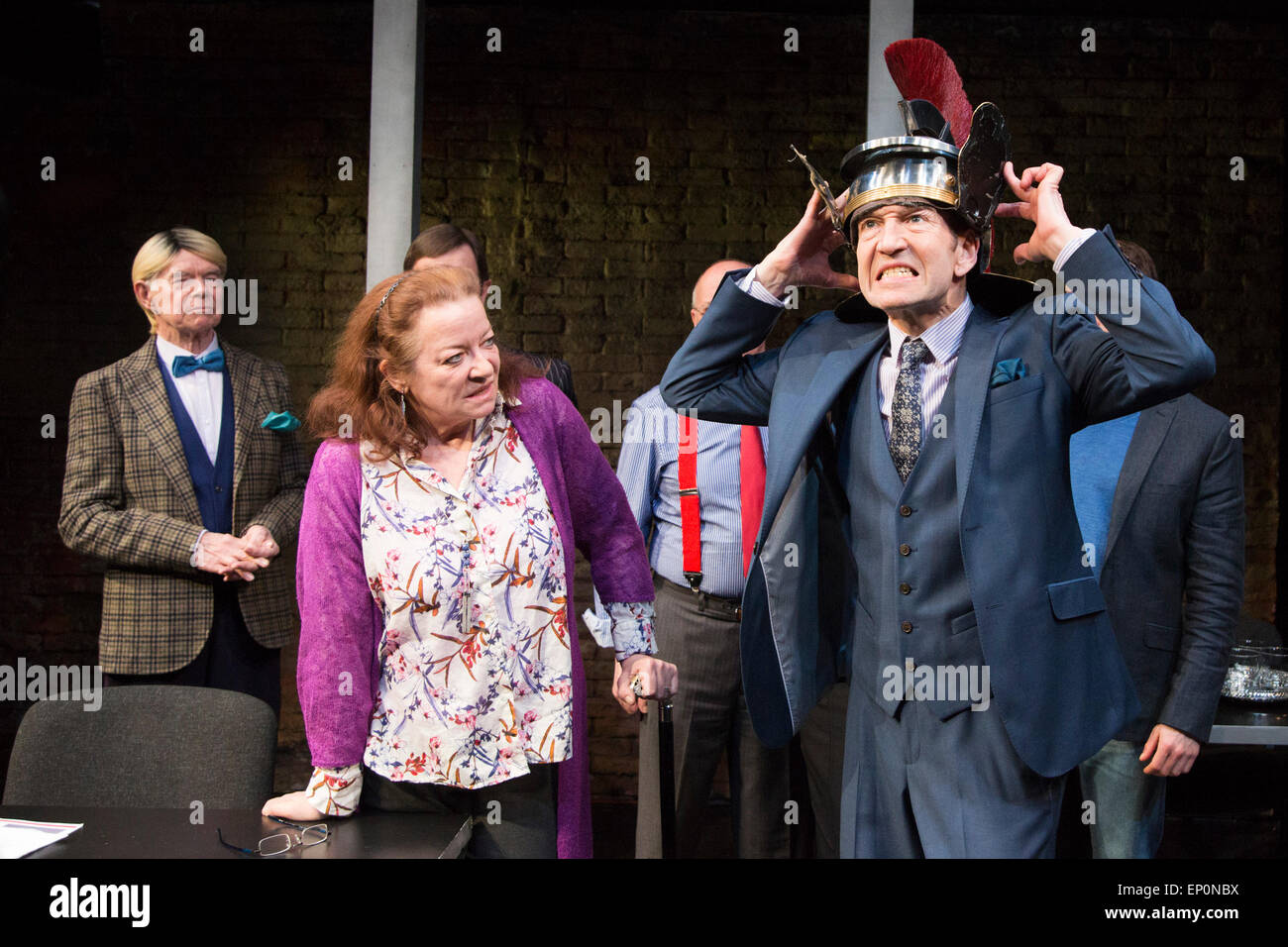 16/04/2015. London, England. Clare Higgins as Verity Stokes and Greg ...
