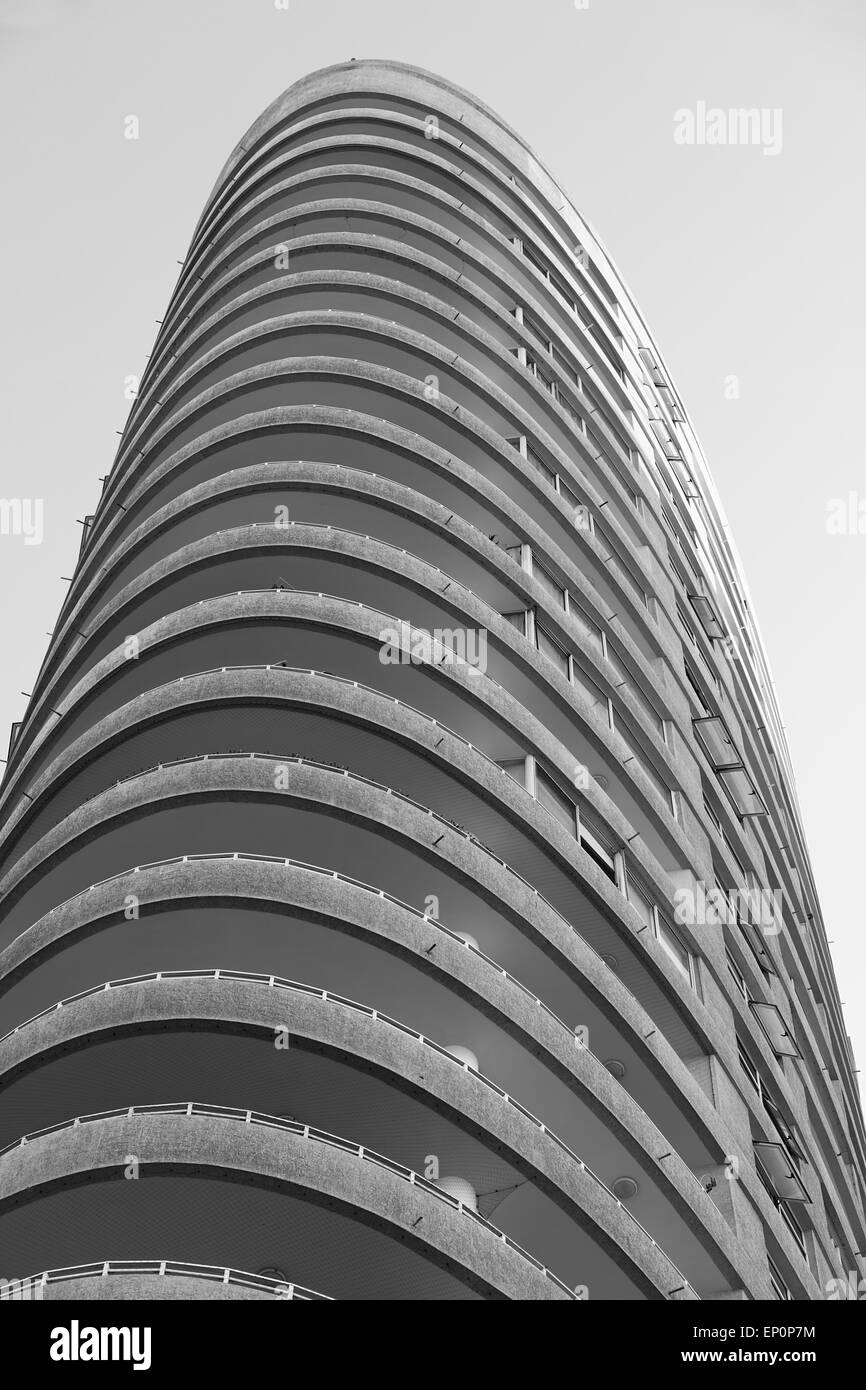Modern residential architecture on Black and White Stock Photos ...