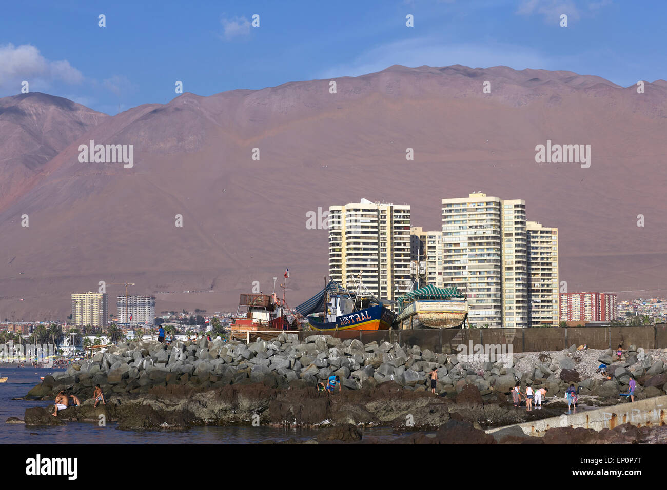 Chile iquique city cavancha beach hi-res stock photography and images ...