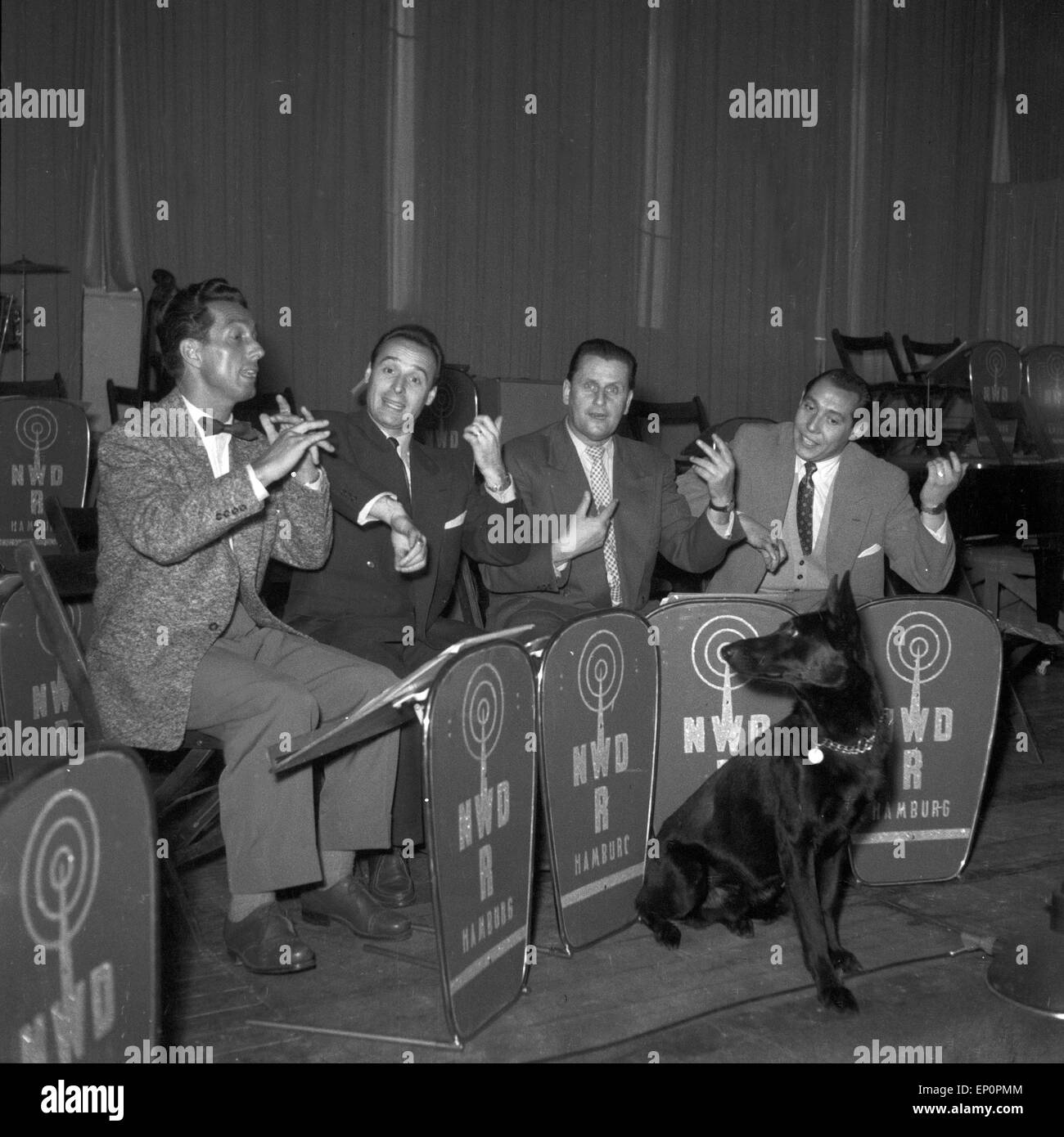 Die vier Mitglieder vom Comedien - Quartett (Herbert Imlau, Fred Ritter ...