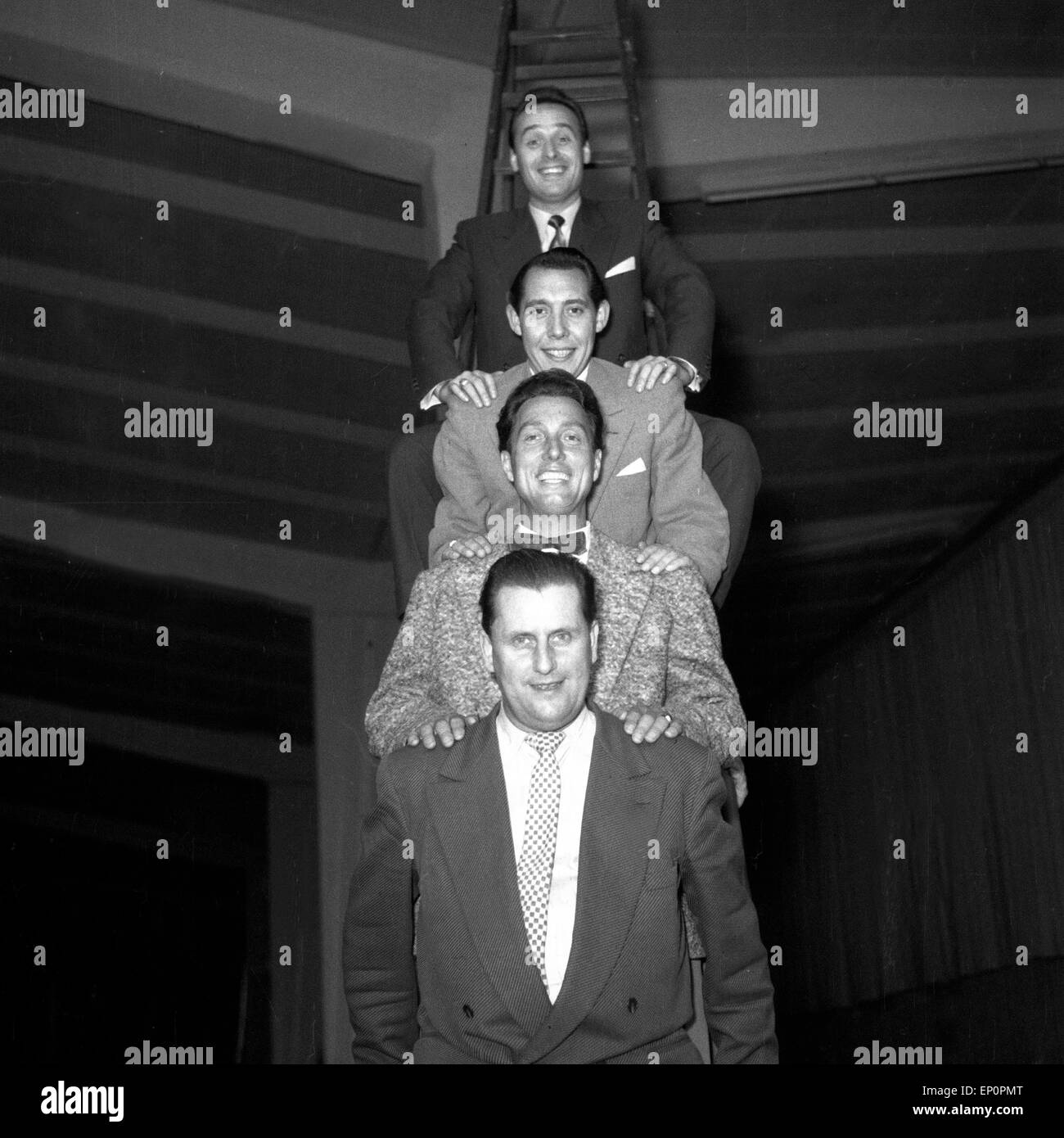 Die vier Mitglieder vom Comedien - Quartett (Herbert Imlau, Fred Ritter ...