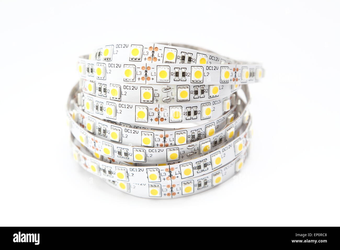 Long strip of LEDs. The LEDs allow for a great illumination with a low ...