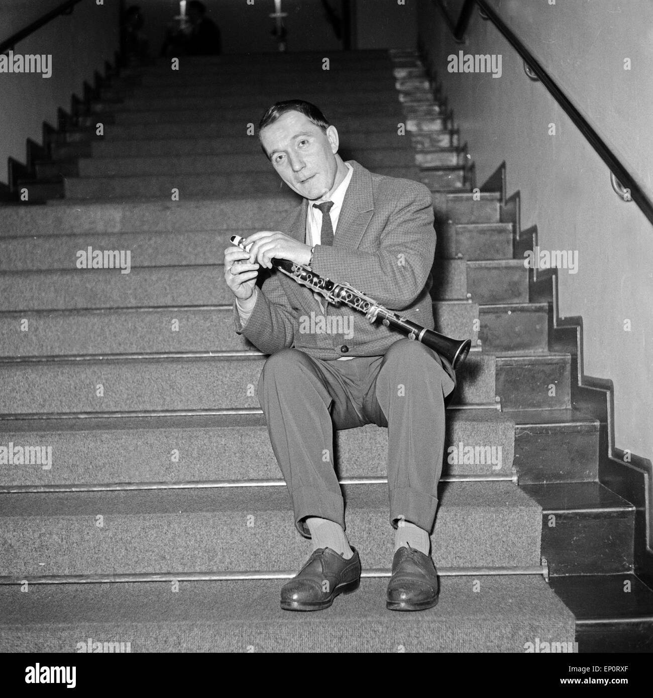 Clarinetist Black and White Stock Photos & Images - Alamy