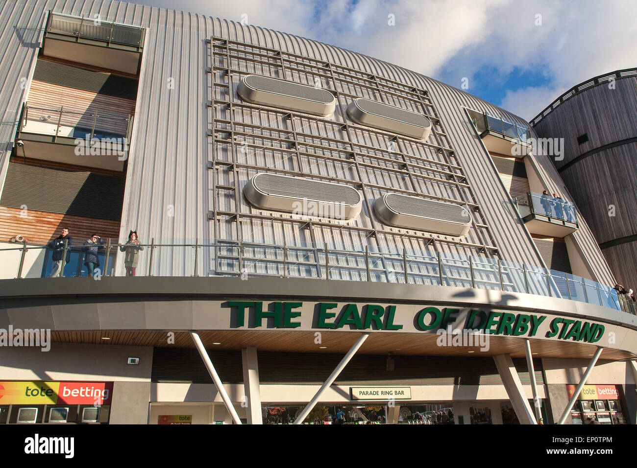 Horse race meeting at Aintree race course. Home of the world famous ...