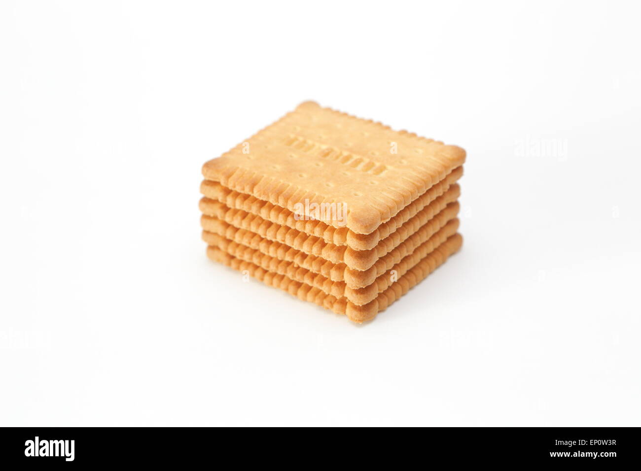 Stack of butter biscuits on white background Stock Photo - Alamy