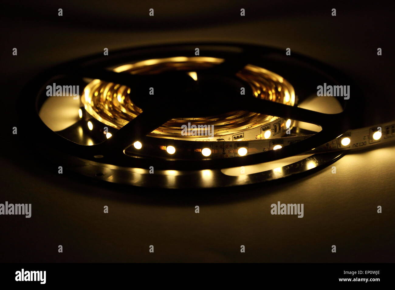 Long strip of LEDs. The LEDs allow for a great illumination with a low ...