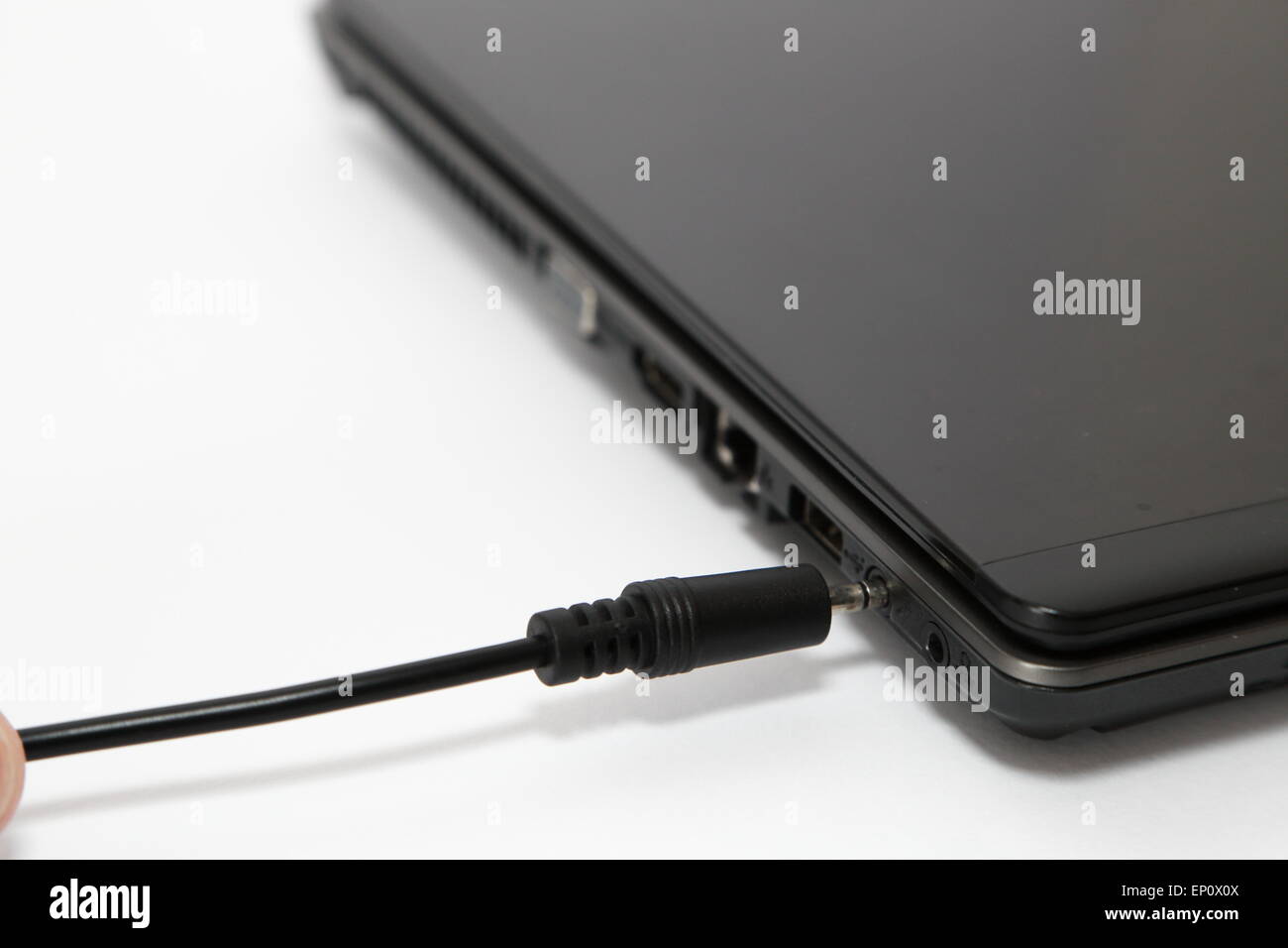 Different types of connections available on a computer Stock Photo - Alamy