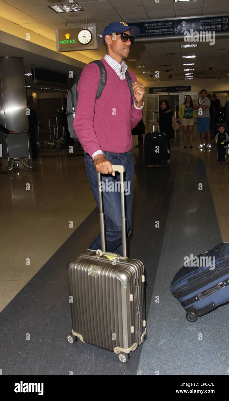 Retired basketball star Reggie Miller arrives at Los Angeles ...