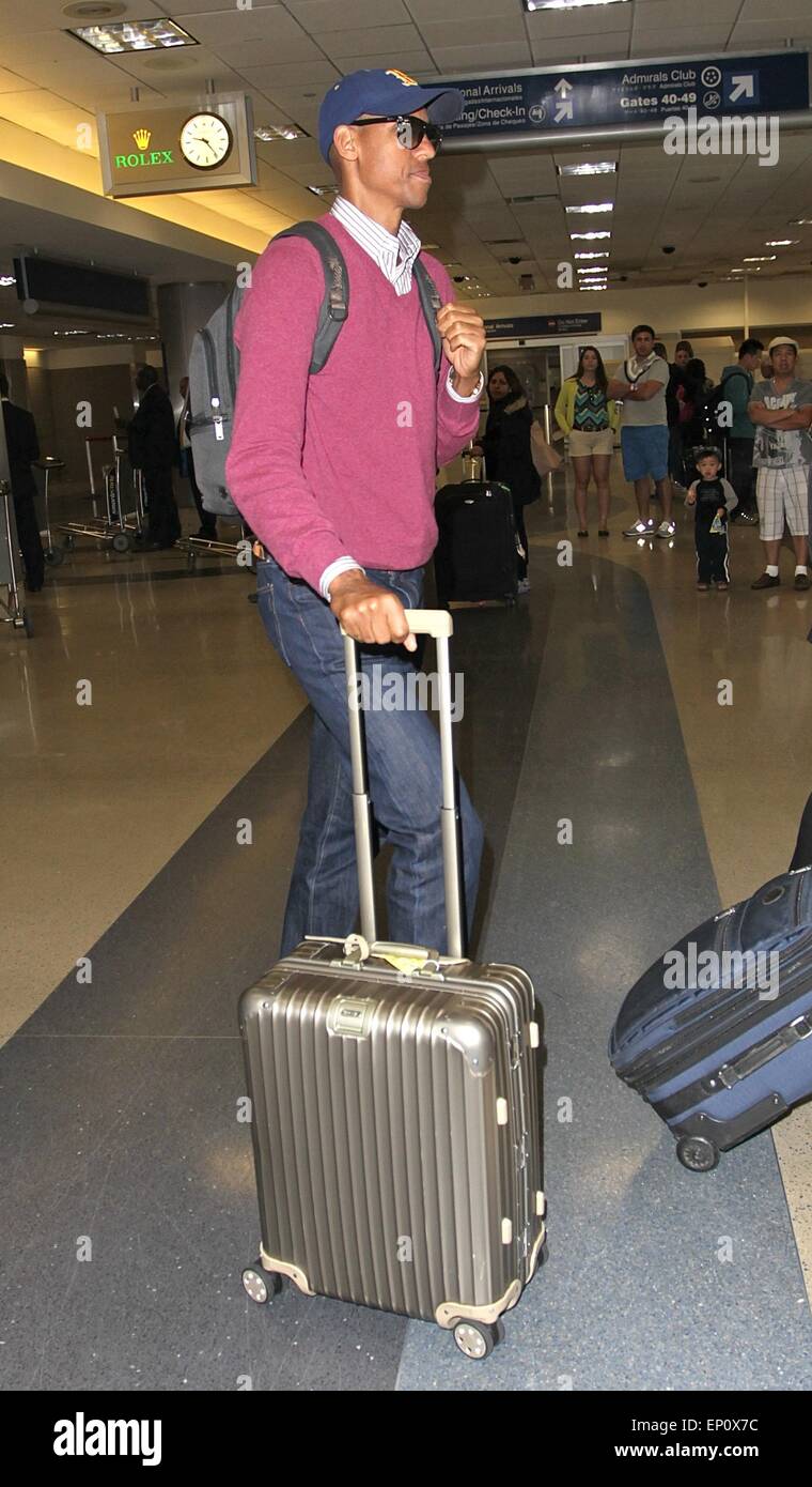 Retired basketball star Reggie Miller arrives at Los Angeles ...