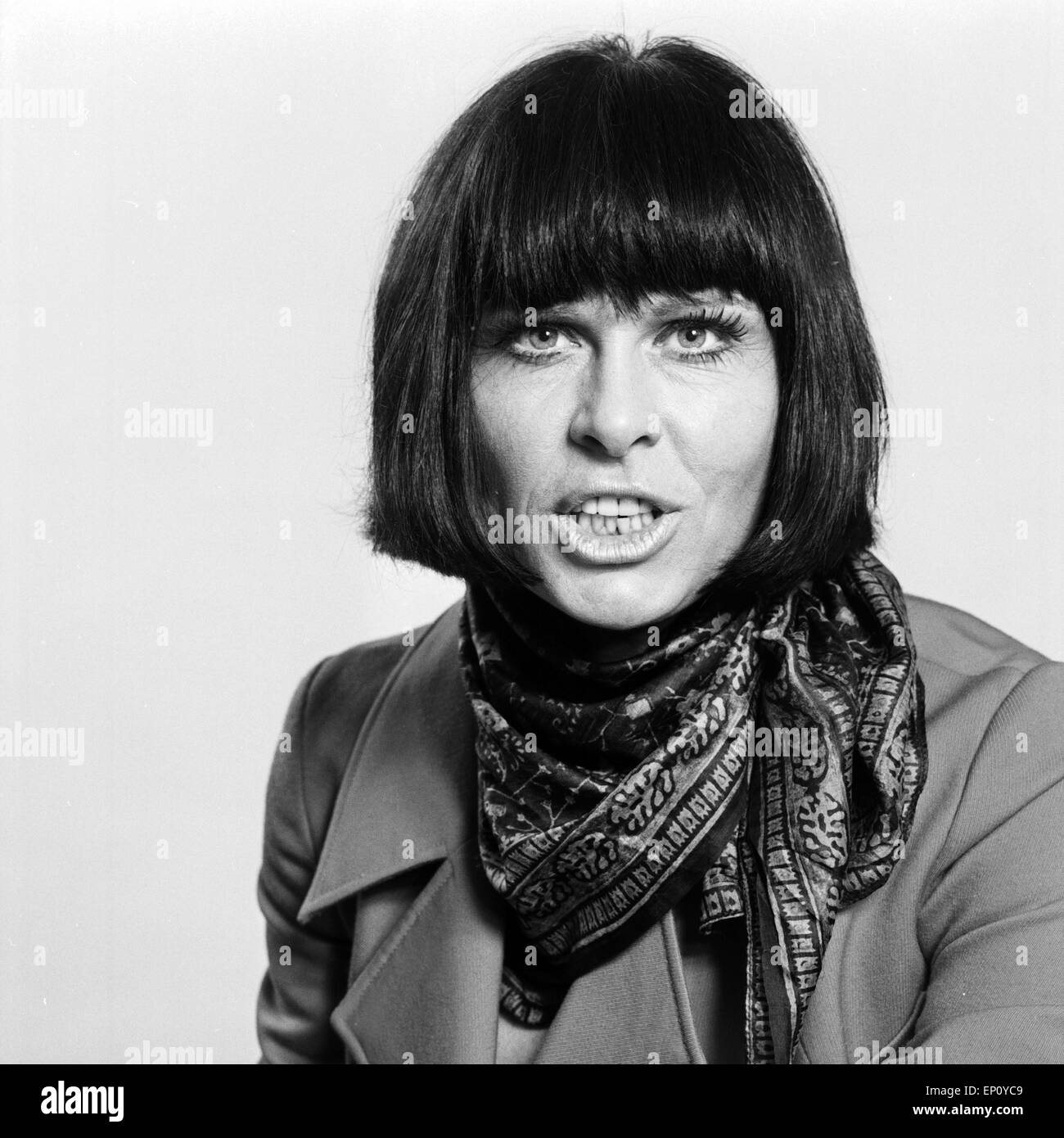 Deutsche Schauspielerin und Autorin Barbara Rütting, Deutschland 1970er ...