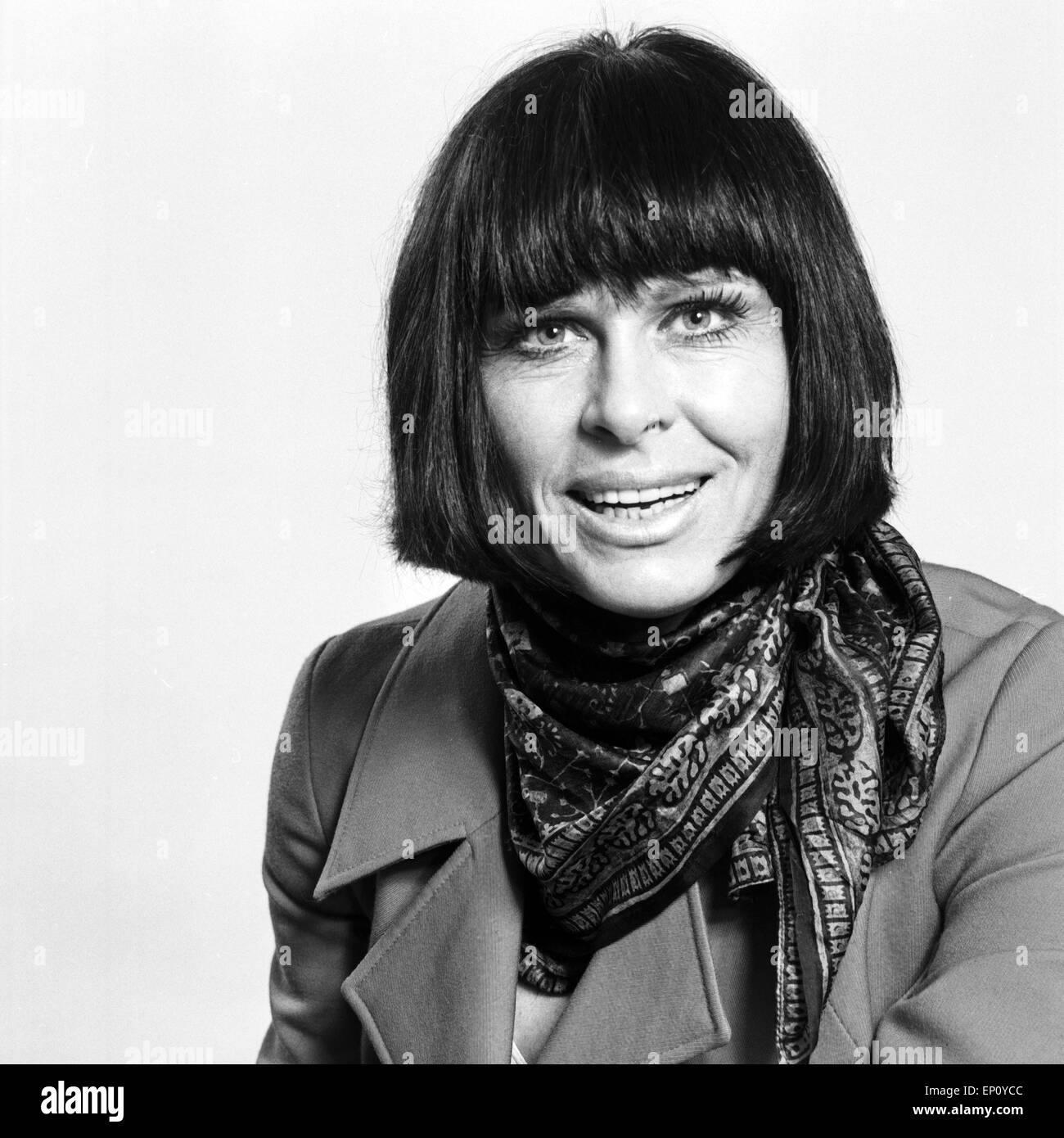 Deutsche Schauspielerin und Autorin Barbara Rütting, Deutschland 1970er ...