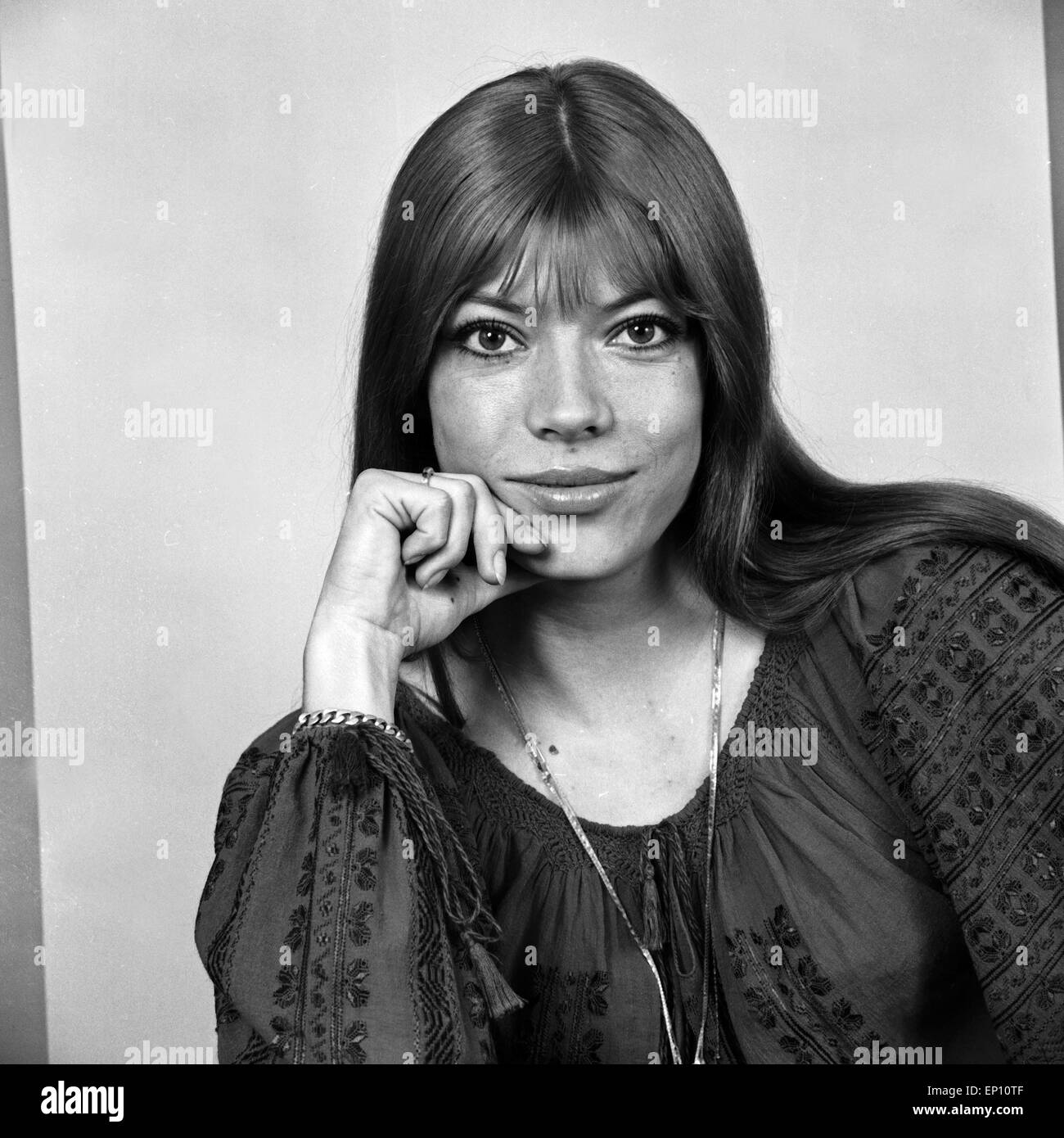 Deutsche Sängerin und Schauspielerin Katja Ebstein bei einem ...