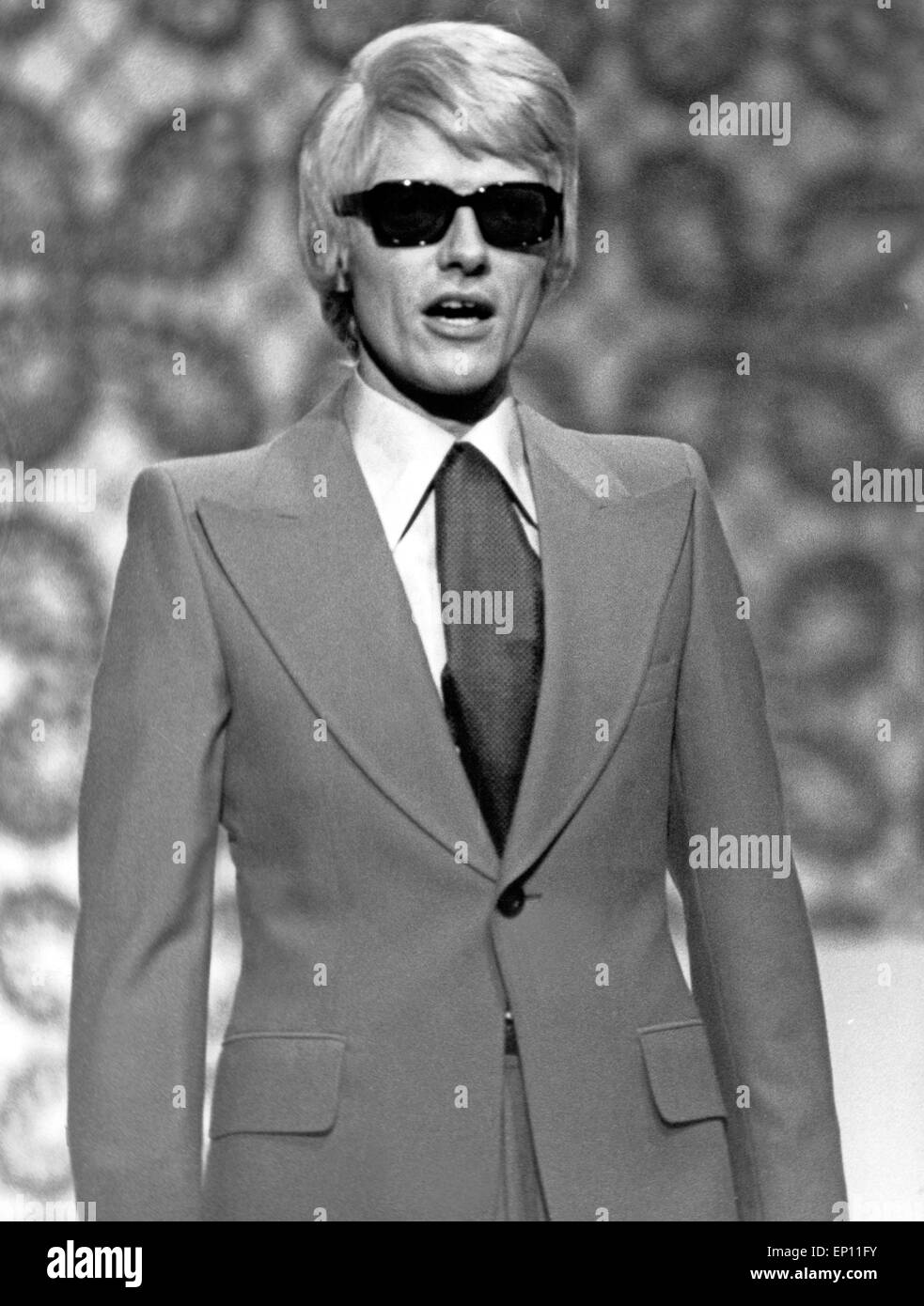 Deutscher Sänger Heino beim Auftritt in einer Fernsehshow, Deutschland ...