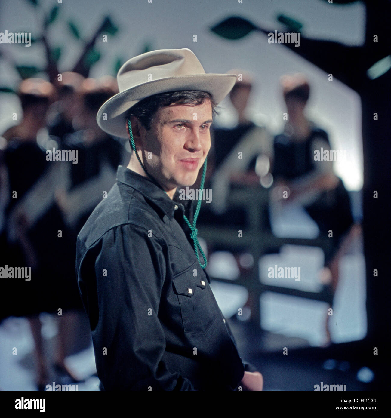 Deutscher Sänger Drafi Deutscher bei einer Fernsehshow, Deutschland ...