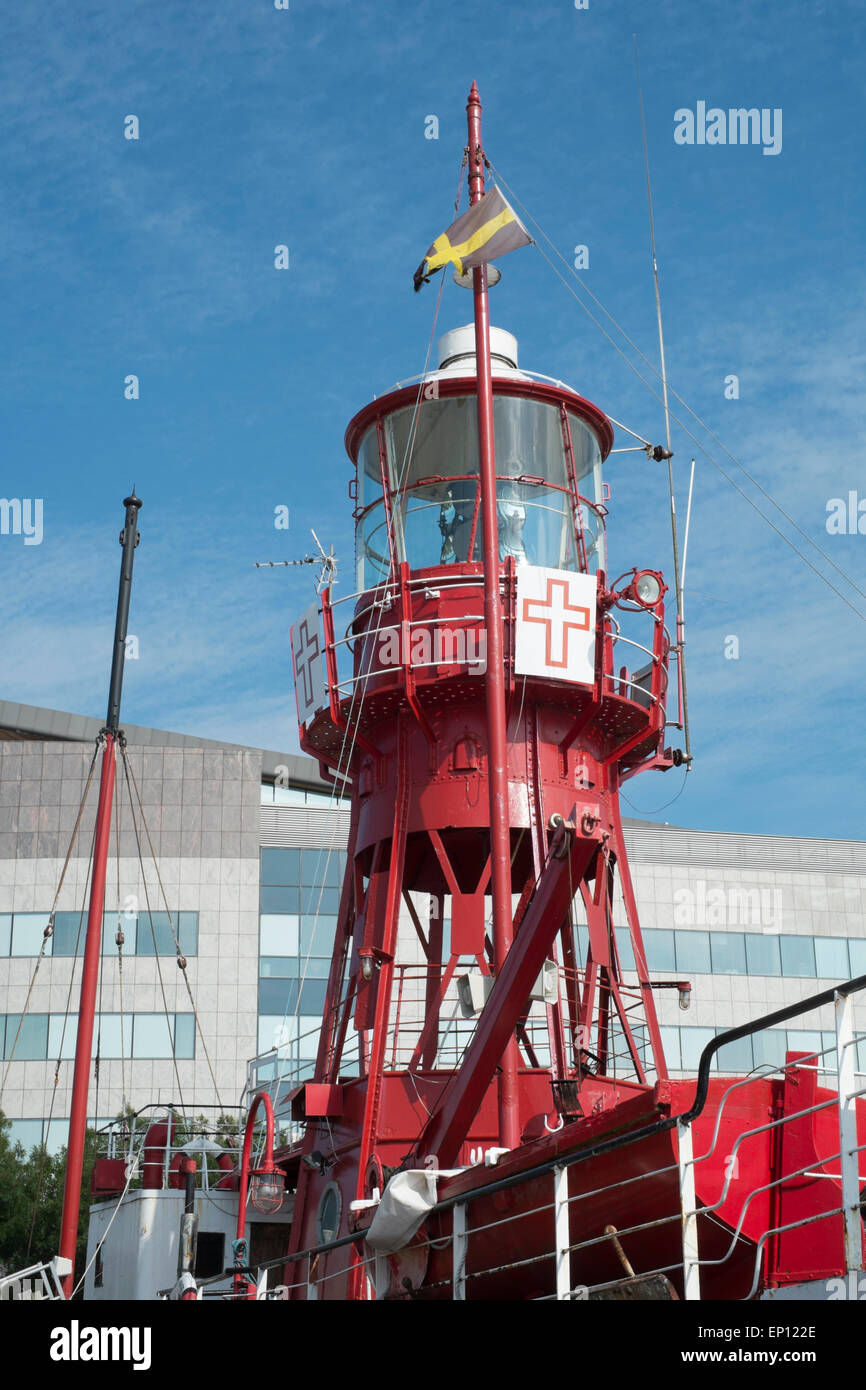 Helwick Lightship in Cardiff Bay Stock Photo - Alamy