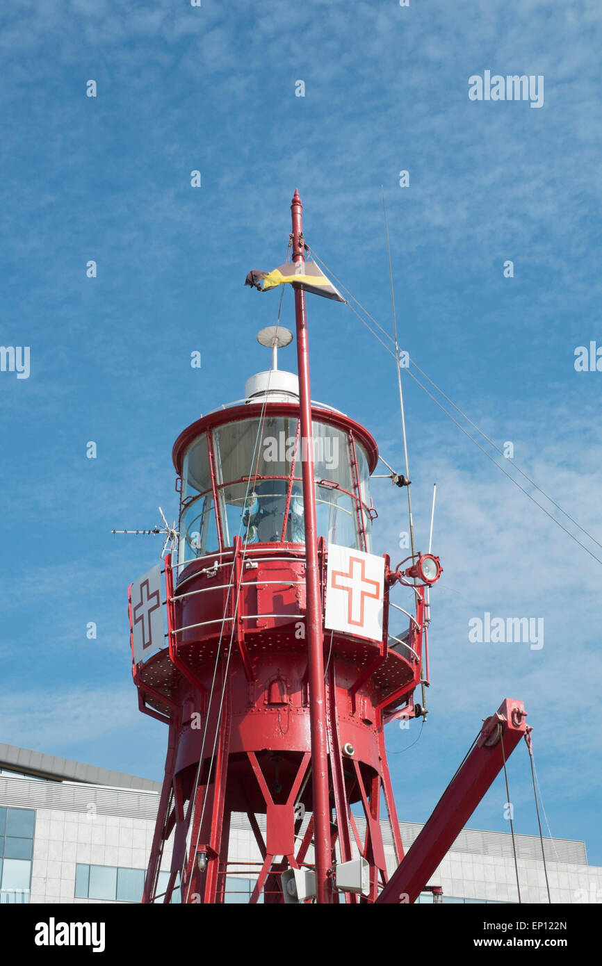 Helwick Lightship in Cardiff Bay Stock Photo - Alamy
