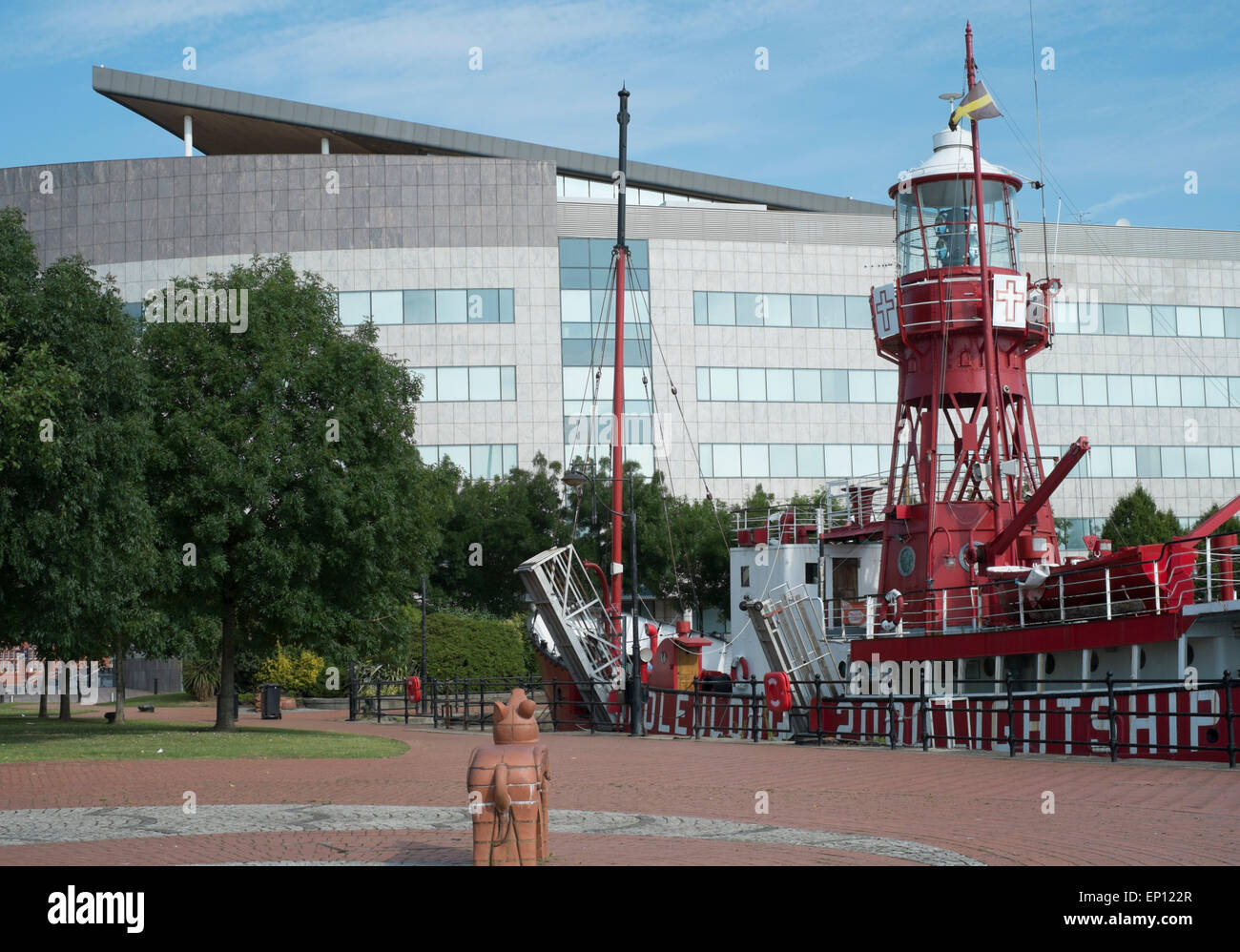 Helwick Lightship in Cardiff Bay Stock Photo - Alamy