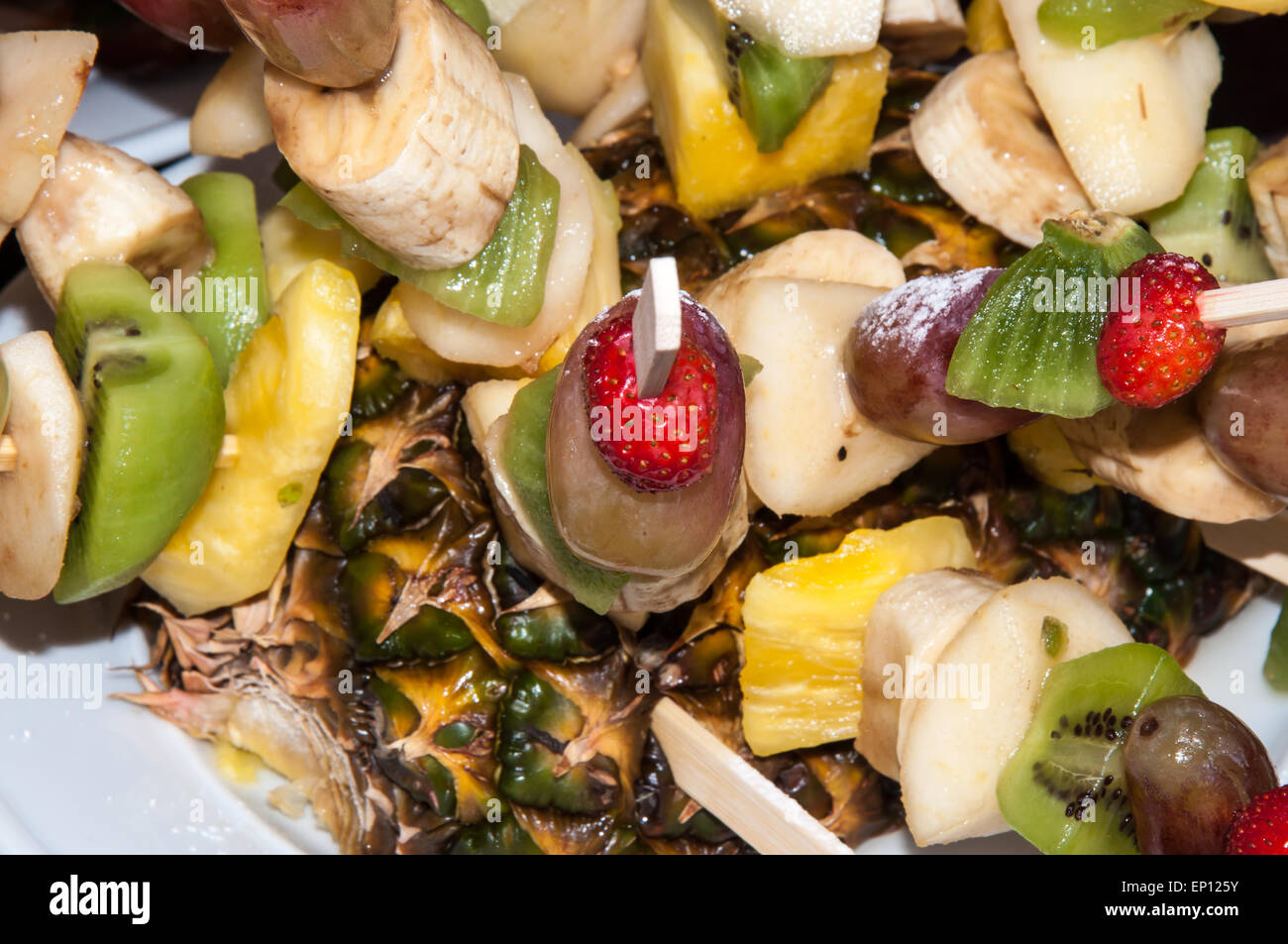 Snacks canape for stand-up meal backgrounds Stock Photo - Alamy