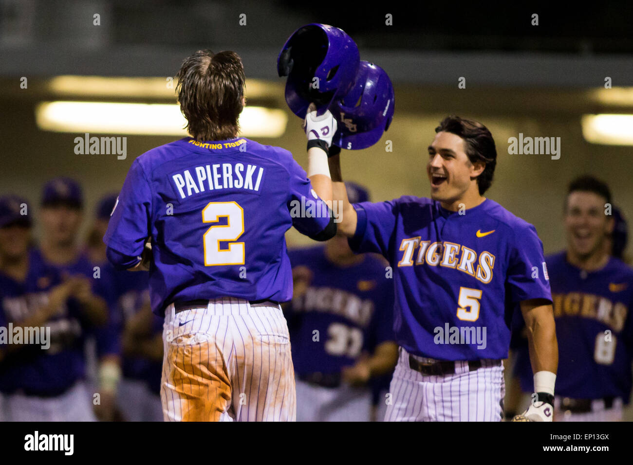New Orleans, LA, USA. 12th May, 2015. LSU Tigers catcher Michael ...