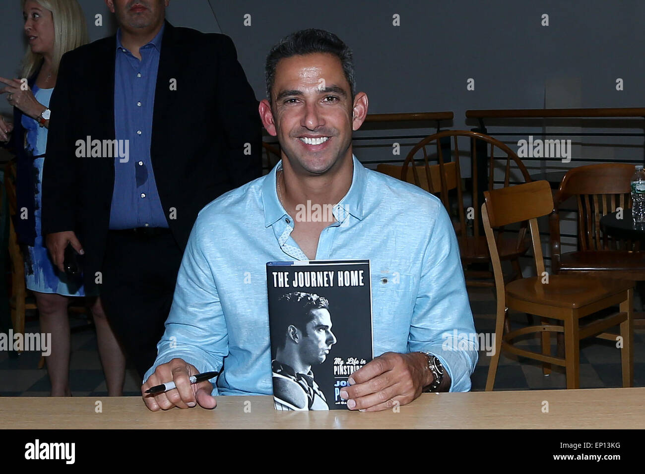 New York, USA. 12th May, 2015. Former New York Yankees catcher Jorge ...