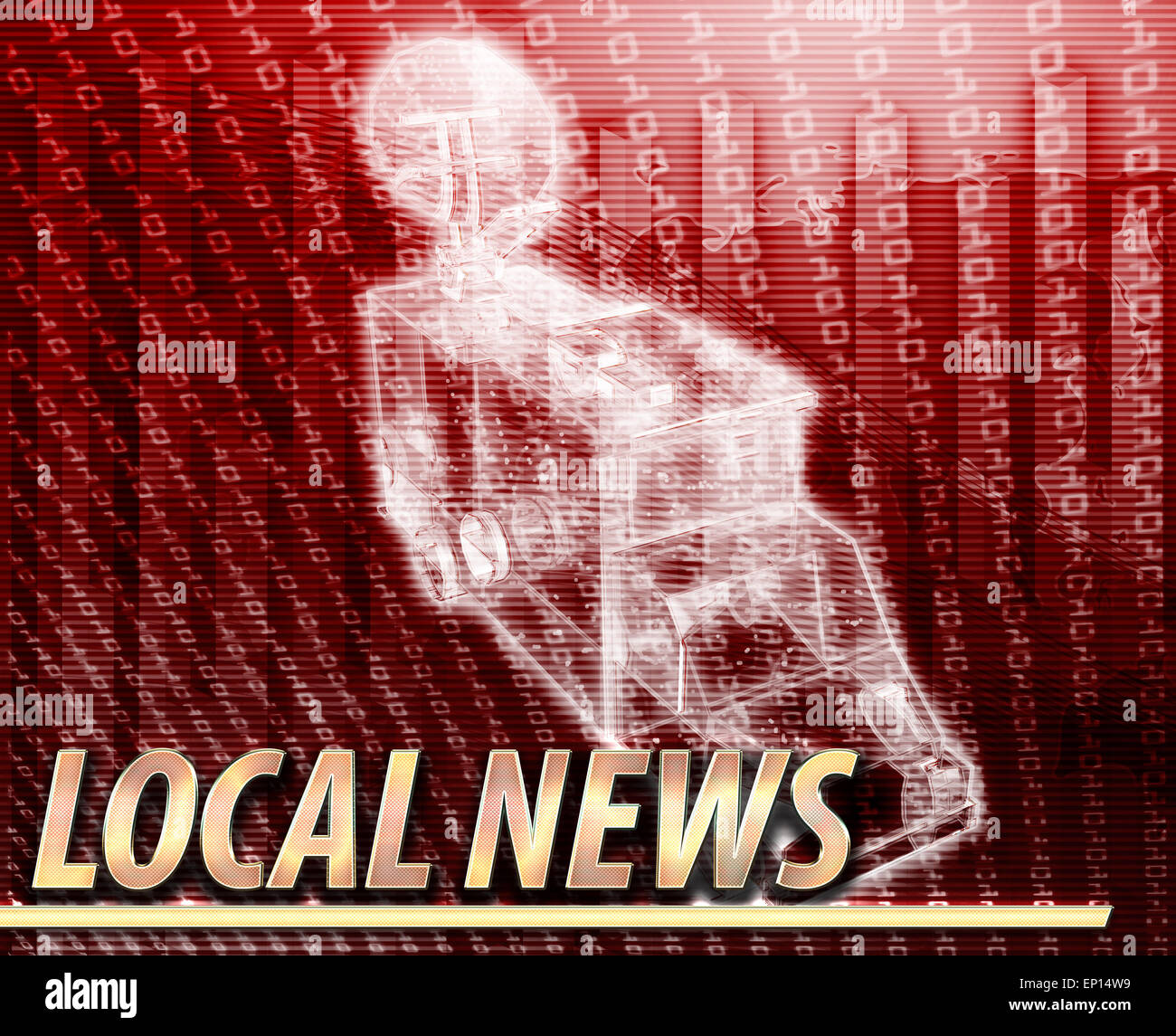 Abstract background digital collage concept illustration local news ...