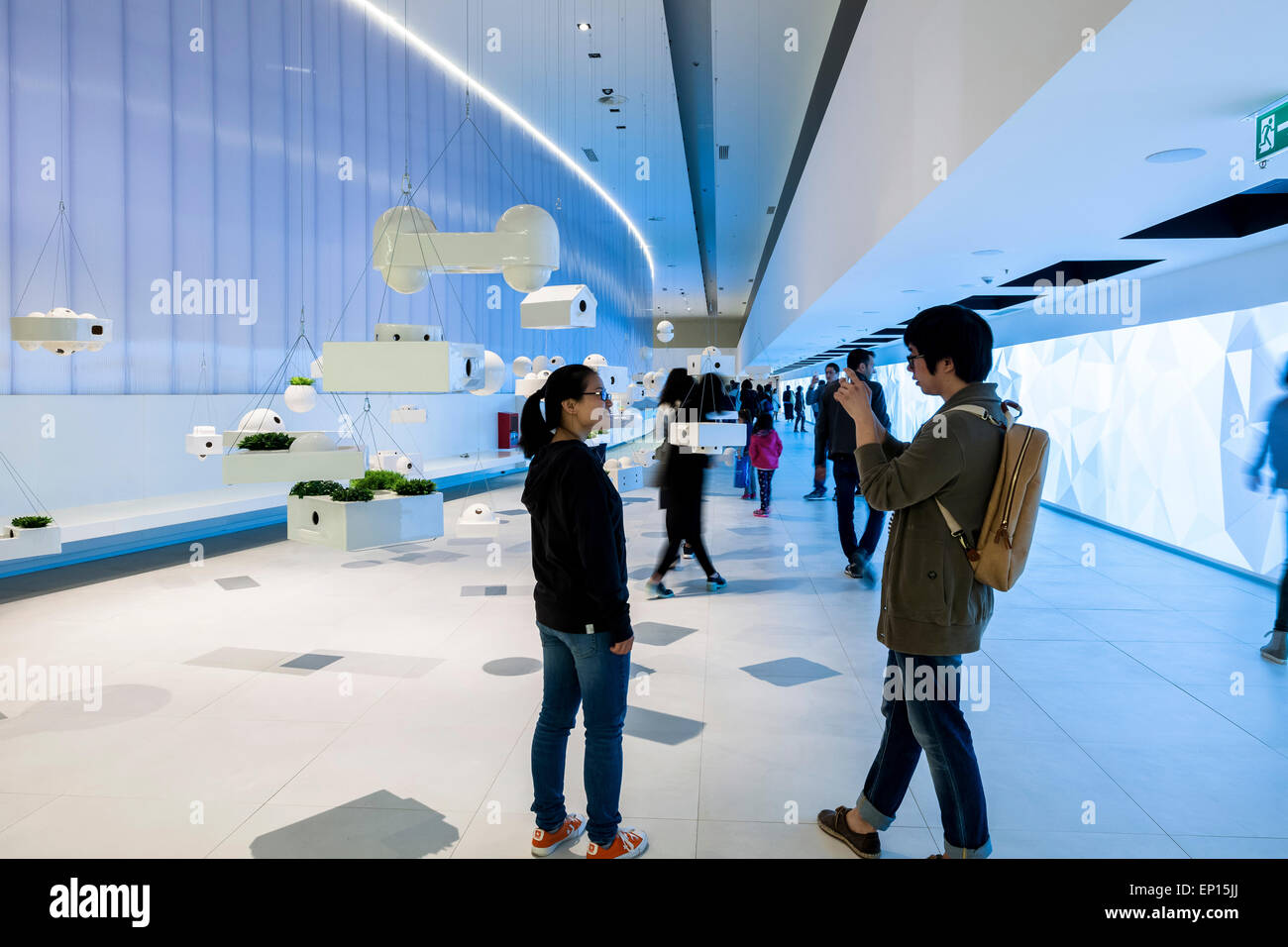 Interactive installations in exhibition space. Milan EXPO 2015 ...