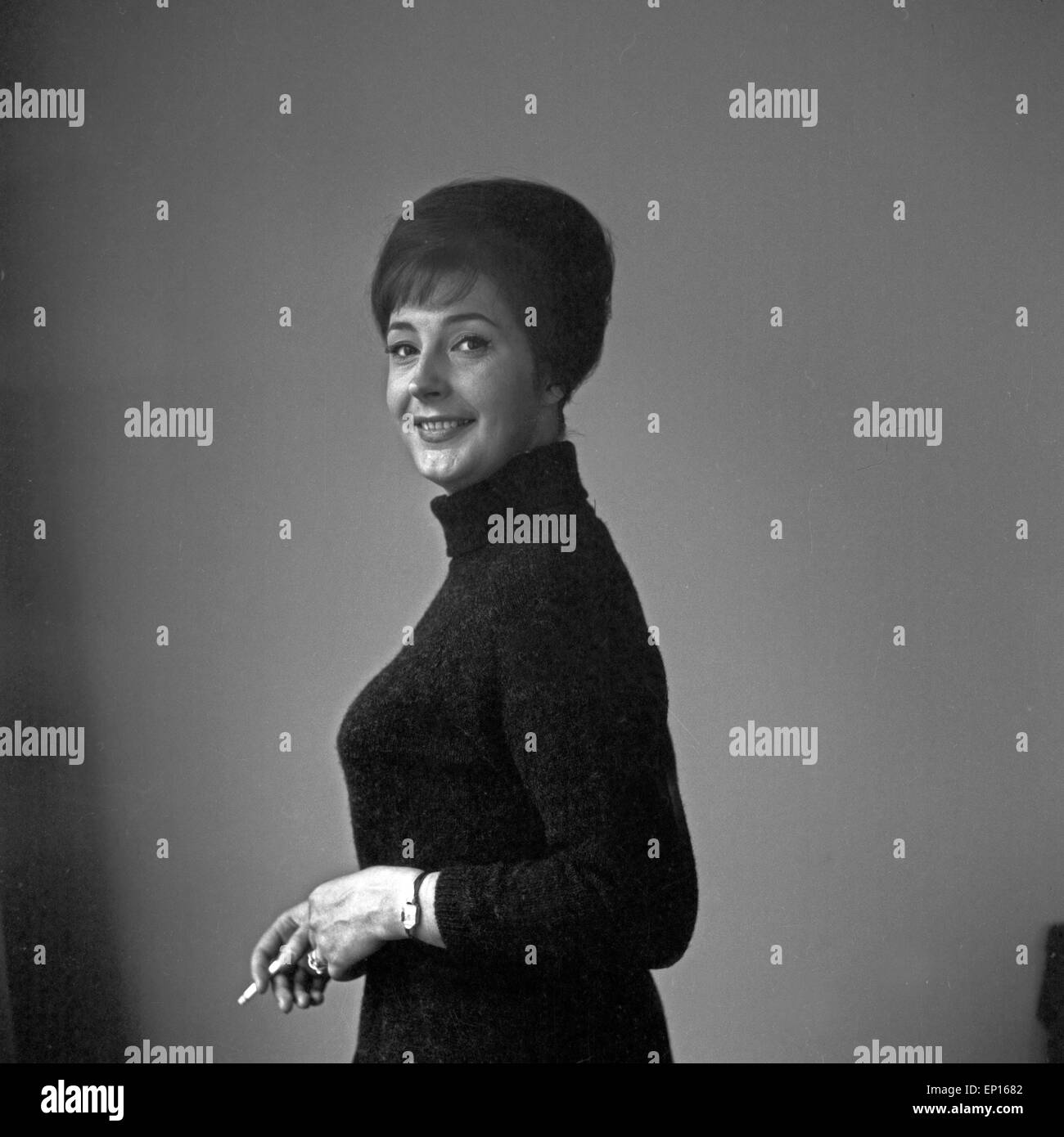 Deutsche Schlagersängerin Renee Franke, Deutschland 1960er Jahre ...