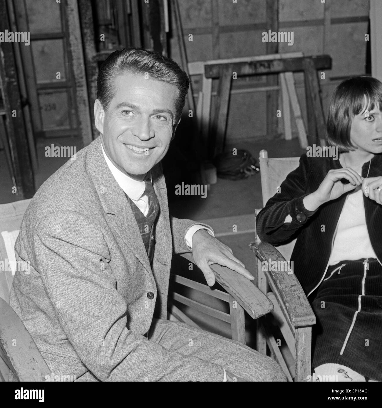 Der amerikanische Schauspieler George Nader im Gespräch, Deutschland ...