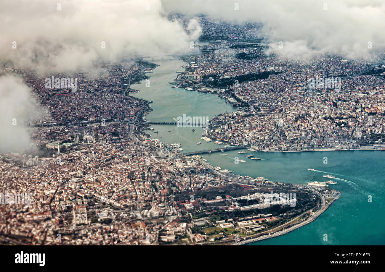 Aerial view of Istanbul Stock Photo - Alamy