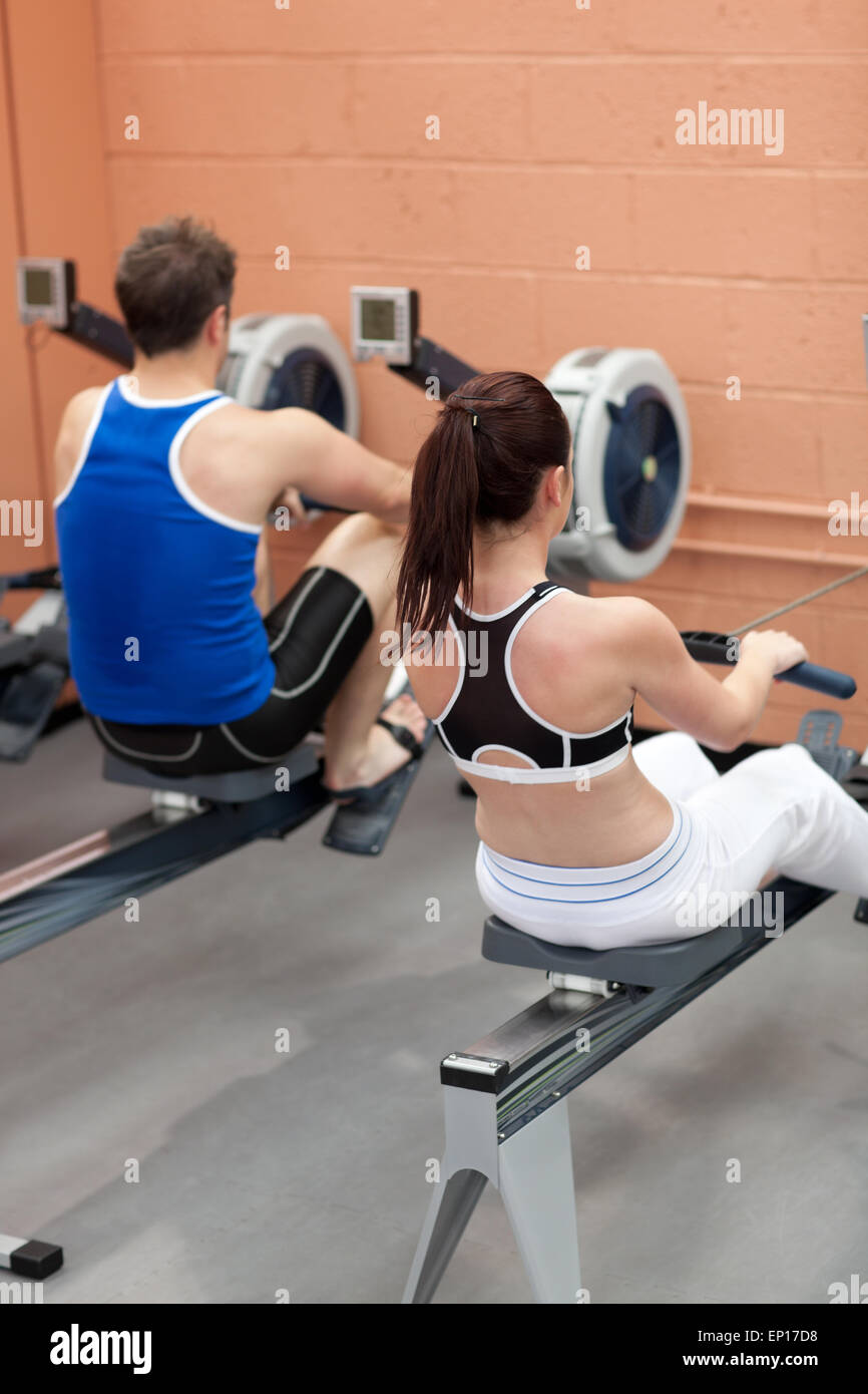 Rower gym hi-res stock photography and images - Alamy