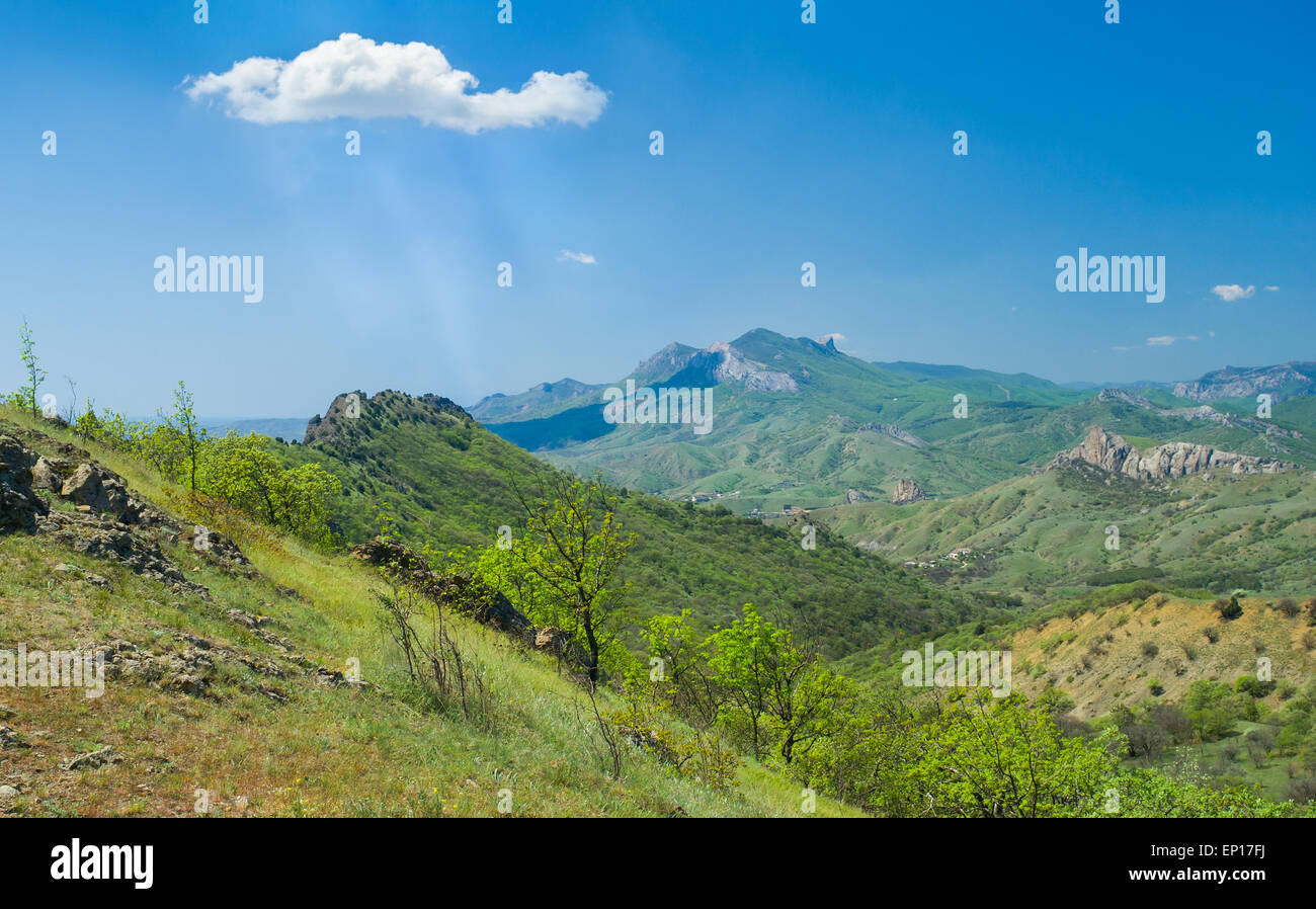 Karadag volcanic mountain range - Ukrainian natural reserve in Eastern ...