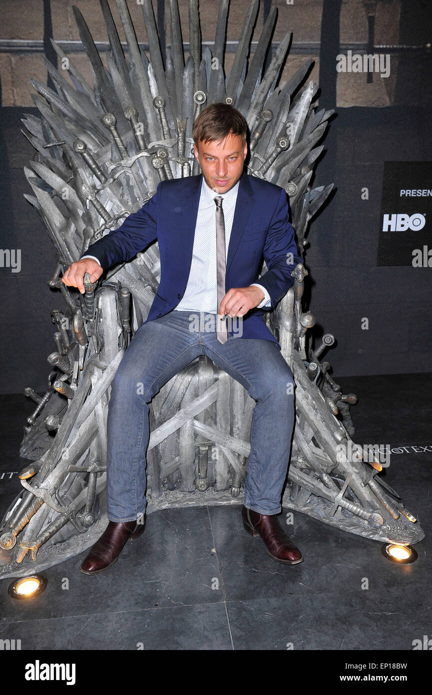 German actor Tom Wlaschiha attends the exhibition of the TV Serie "Game ...