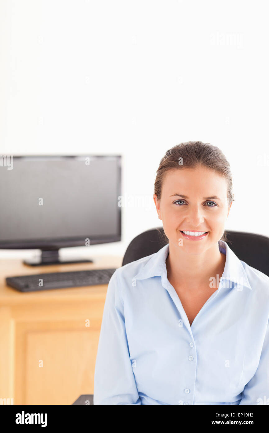 Portrait of a working woman posing Stock Photo - Alamy