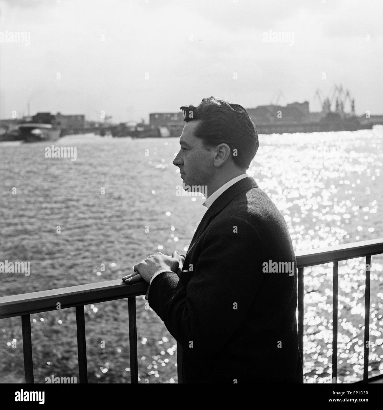 Der irische Sänger Johnny Dane in Hamburg, Deutschland 1950er Jahre ...